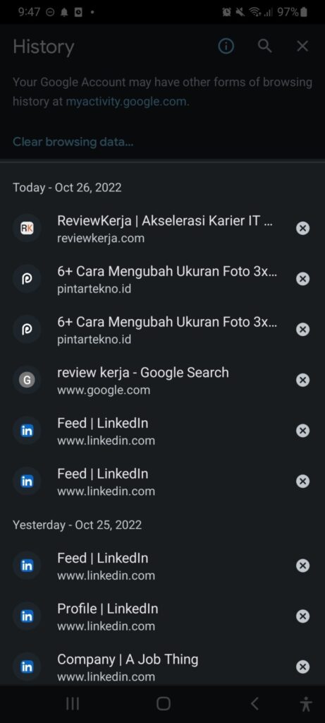Cara Melihat dan Menghapus Riwayat Pencarian Google di HP Android dengan Mudah! - PintarTekno