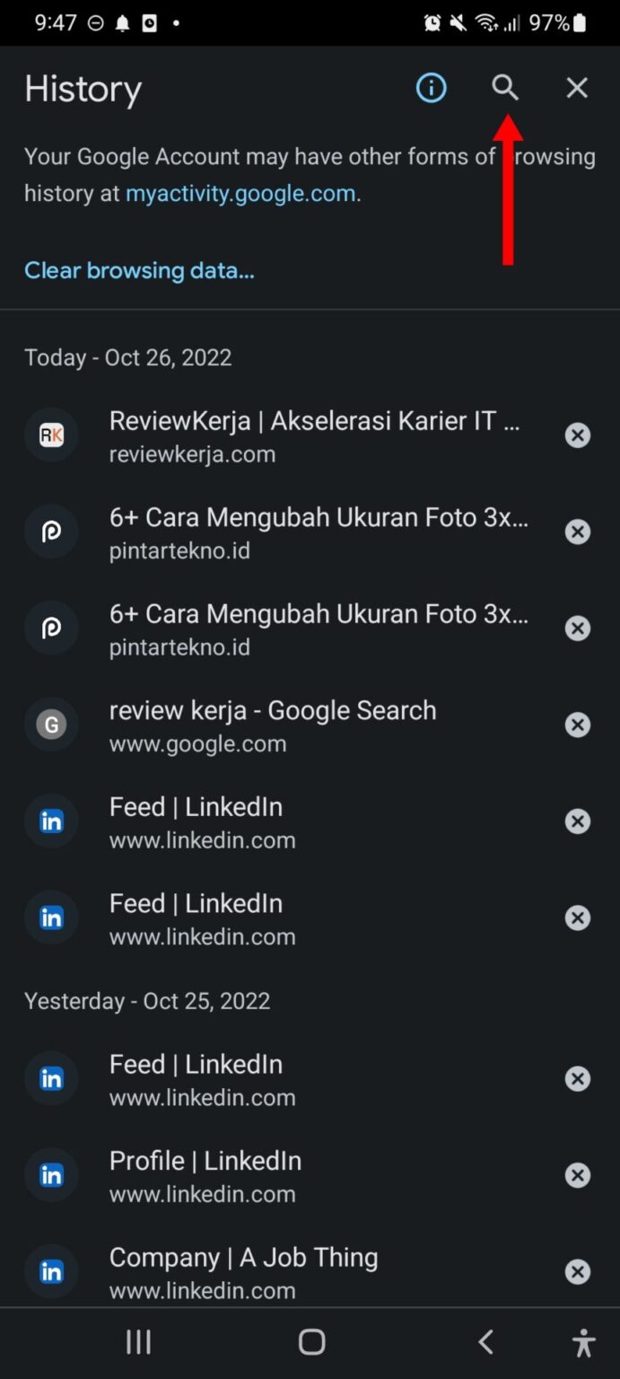 Cara Melihat dan Menghapus Riwayat Pencarian Google di HP Android dengan Mudah! - PintarTekno
