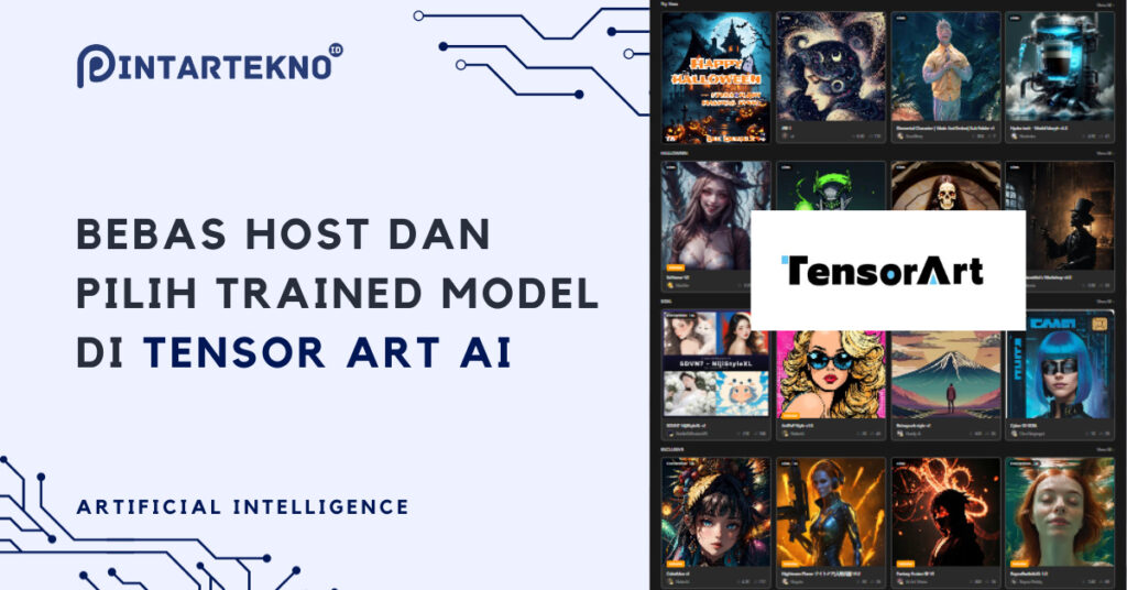 Bebas Pilih dan Upload Trained Model (LoRA) Pakai Tensor Art AI - PintarTekno