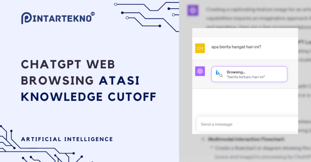 ChatGPT WebBrowsing, Atasi Knowledge Cut Off - PintarTekno